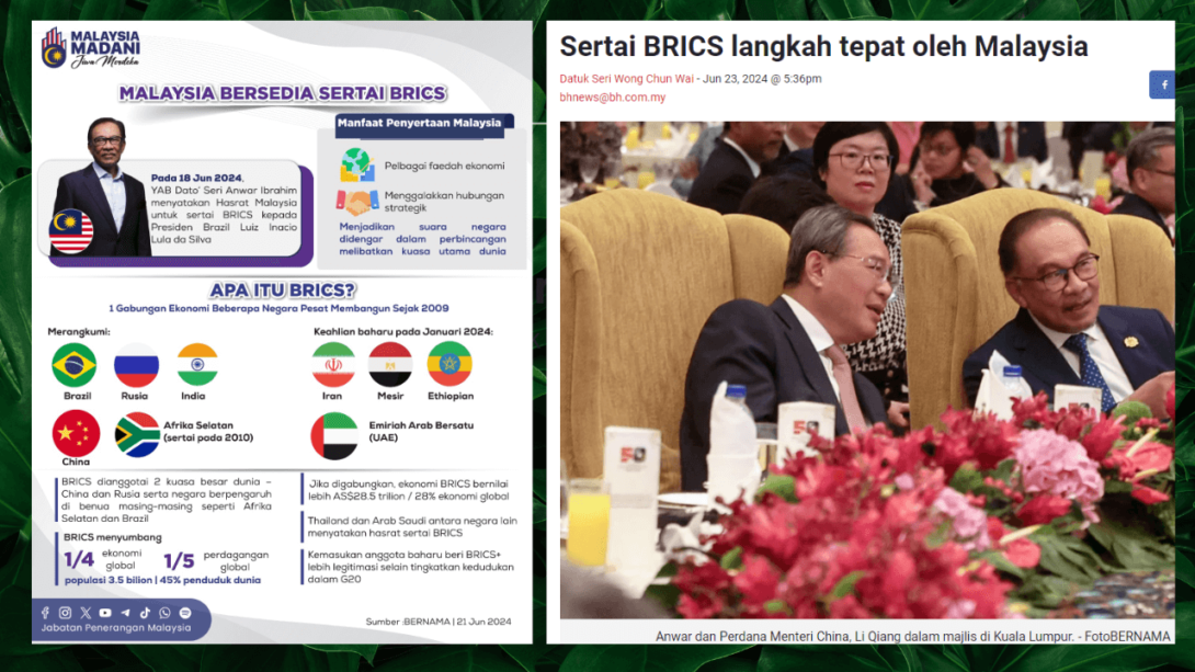 Malaysia Sertai BRICS. Impak Pada Ringgit & Harga Emas Global - ekrammarfuadi.com