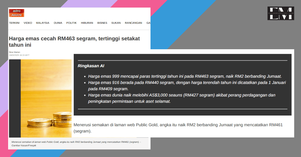 Astro Awani Rujuk Harga Emas Public Gold Yang Dipercayai ...
